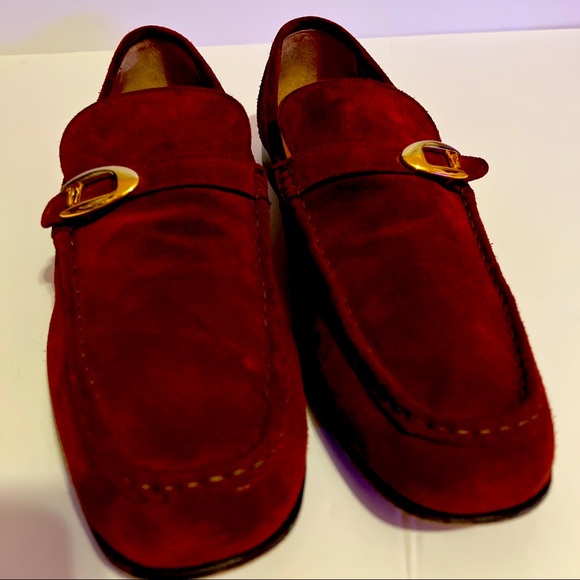 Versace | Shoes | Gianni Versace Vintage Suede Loafers Dress Shoes Size ...
